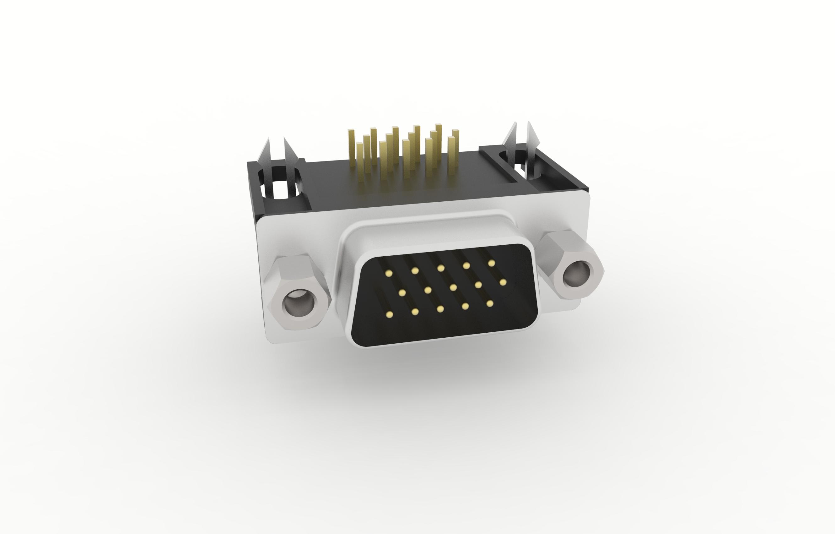 D-Sub Connectors HIgh Density Soldered Angled