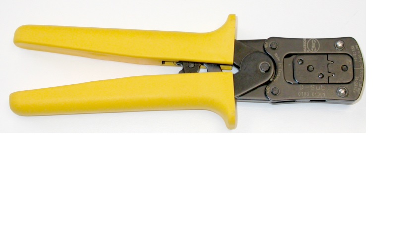 Hand crimp tool for single crimp contacts