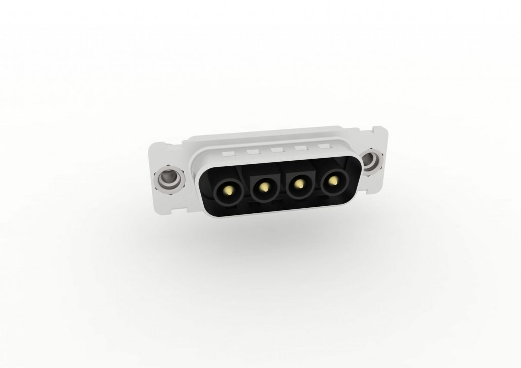 D-Sub connectors 600V solder pin 180°